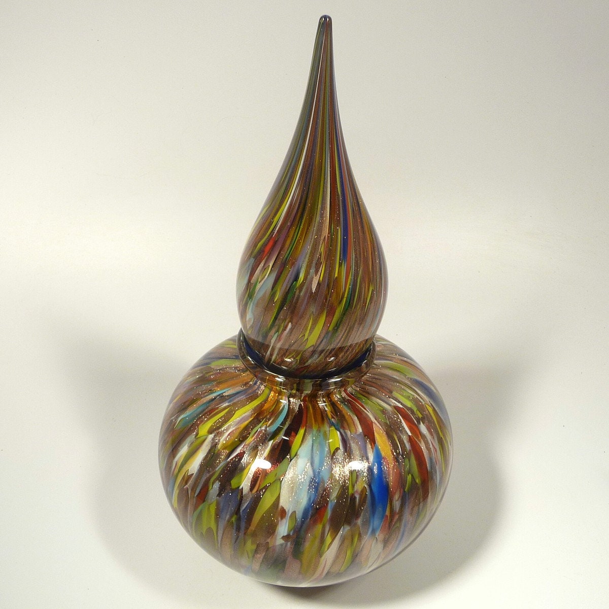 15" Hand Blown Glass Cremation Urn - Original Design by Dirwood Glass ...