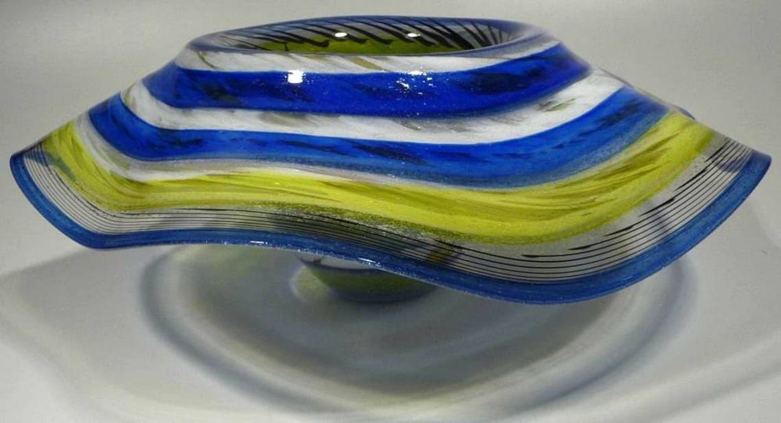 17 Hand Blown Glass Bowl Original Design by Dirwood - Etsy