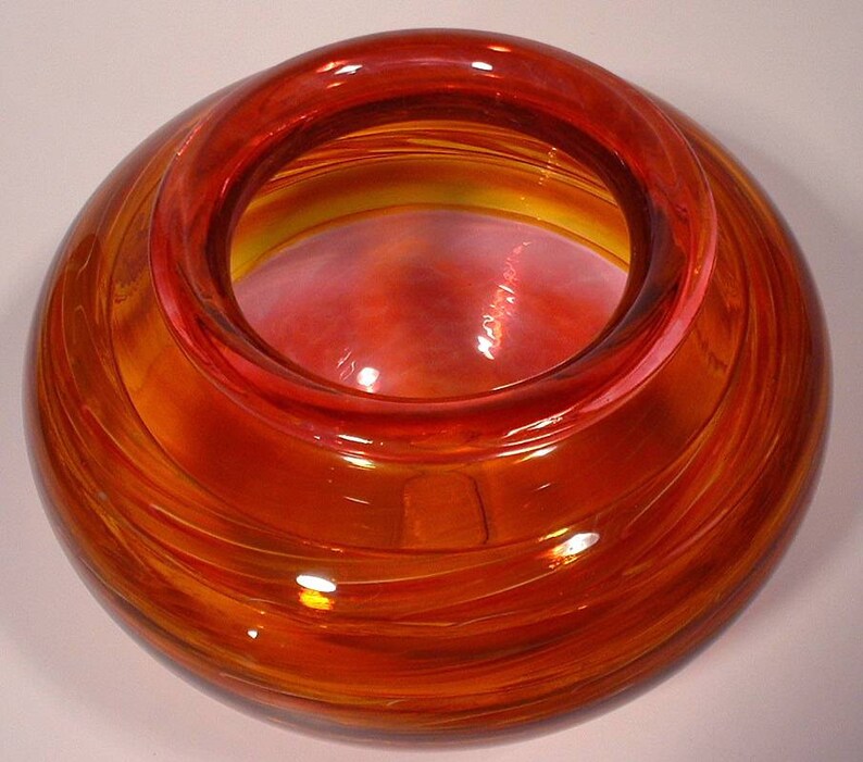 9 Hand Blown Glass Bowl Original Design by Dirwood | Etsy