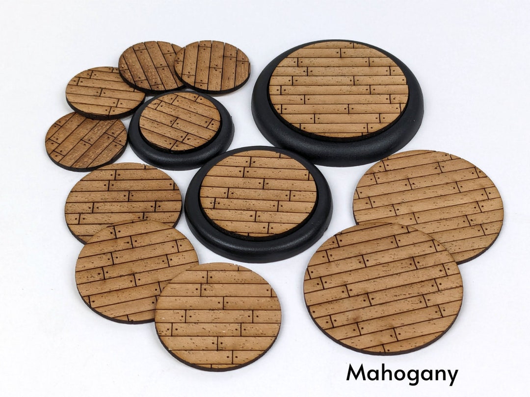 Deluxe Real Wood Miniature Base Inserts Mahogany & Curly Maple - Etsy