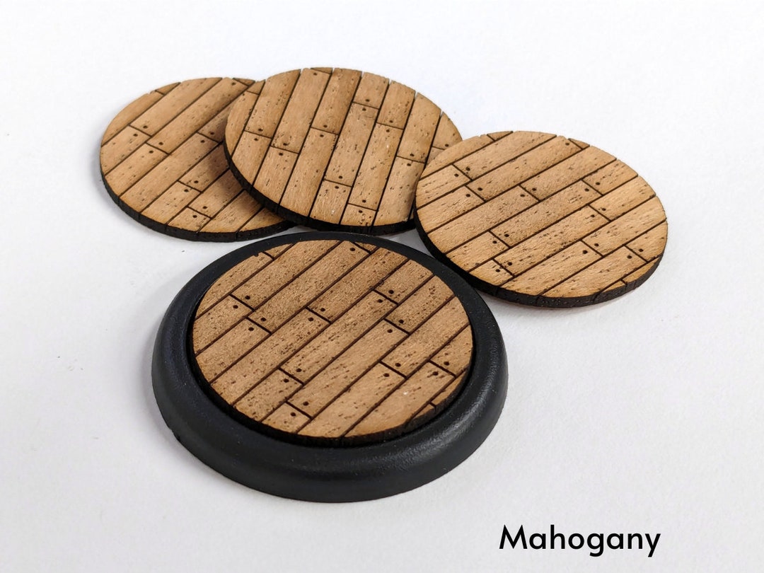 Solid Wood Floor Miniature Base Tavern Floor Terrain Base Insert Laser ...