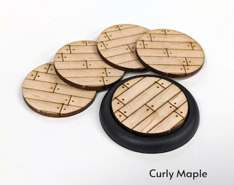 Solid Wood Floor Miniature Base Tavern Floor Terrain Base Insert Laser ...