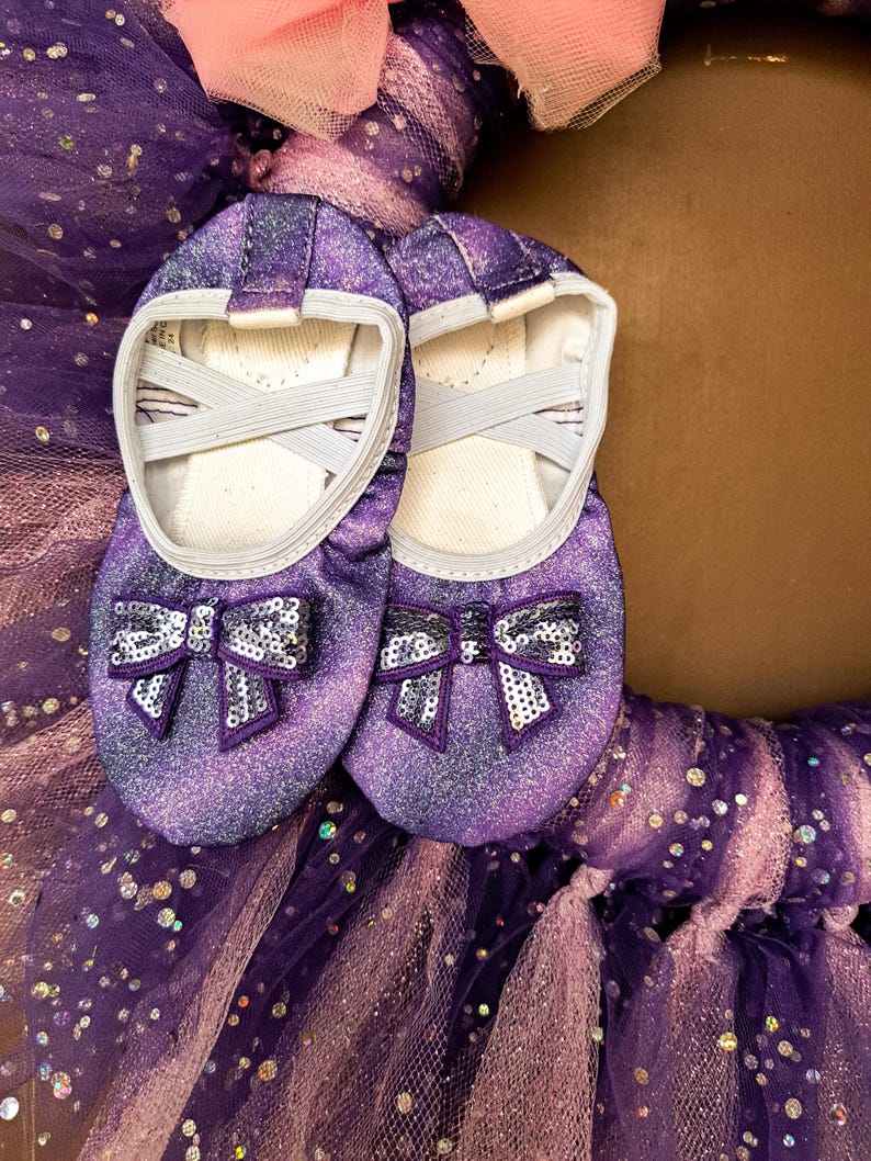 Ballerina Tutu Wreath and Wall Hanging With Ballet Slippers, Christmas ...