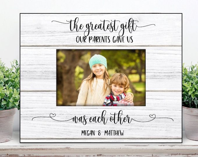 Siblings Picture Frame / Personalized Gift for Sister Brother / Sister ...
