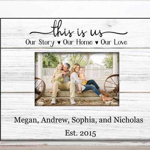 This is Us / Personalized Picture Frame/ Housewarming Gift / - Etsy