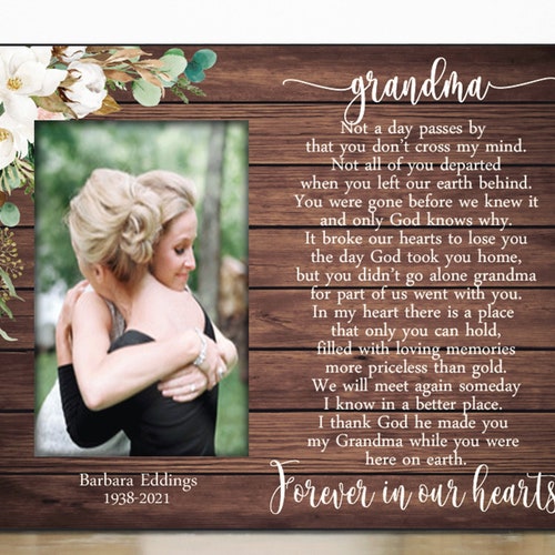 Memory of Grandmother Memory Gift Condolence Gift Sympathy - Etsy
