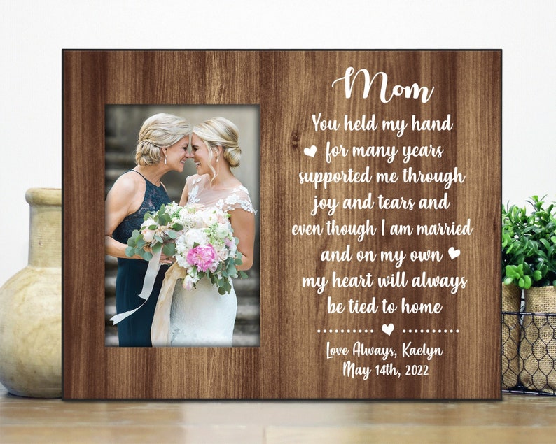 Mother of the Bride Gift / Personalized Mom Wedding Gift Picture Frame ...