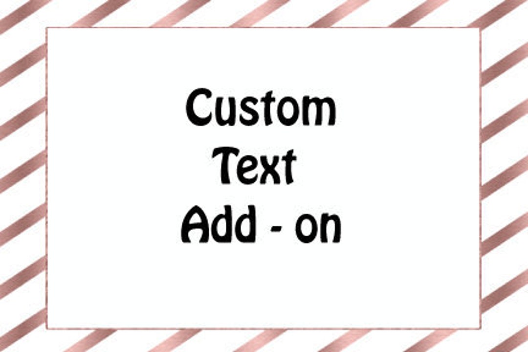 Custom Text Add on for Any Picture Frame - Fully Customized Upgrade - Etsy