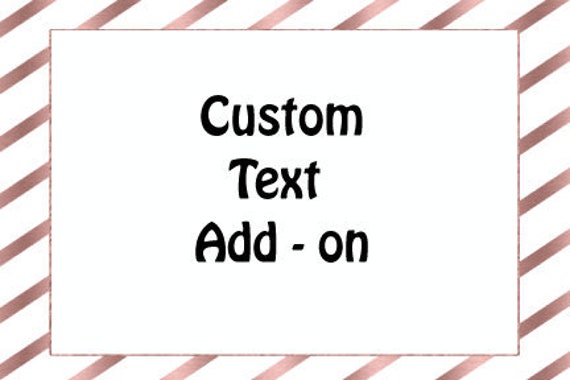 Custom Text Add on for Any Picture Frame Fully Customized | Etsy