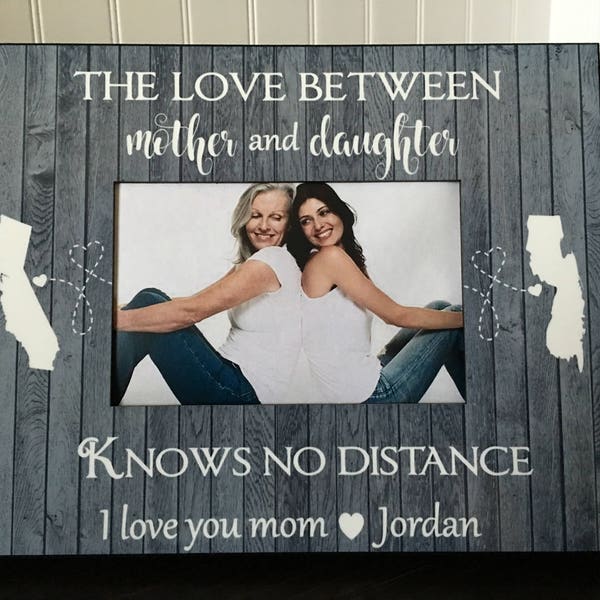 Long Distance Mother and Daughter Frame - Etsy
