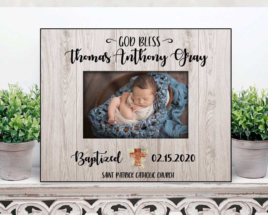 Baptism Gift for Boy / God Bless This Boy / Christening Gifts for Boys ...