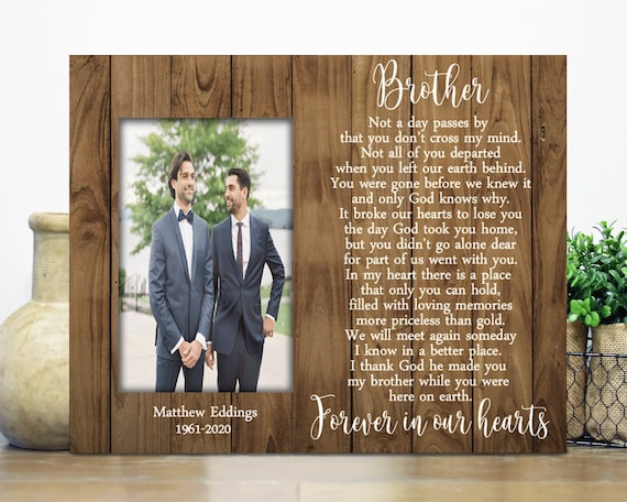 Loss of Brother Gift Memorial Picture Frame / Sympathy Gift - Etsy