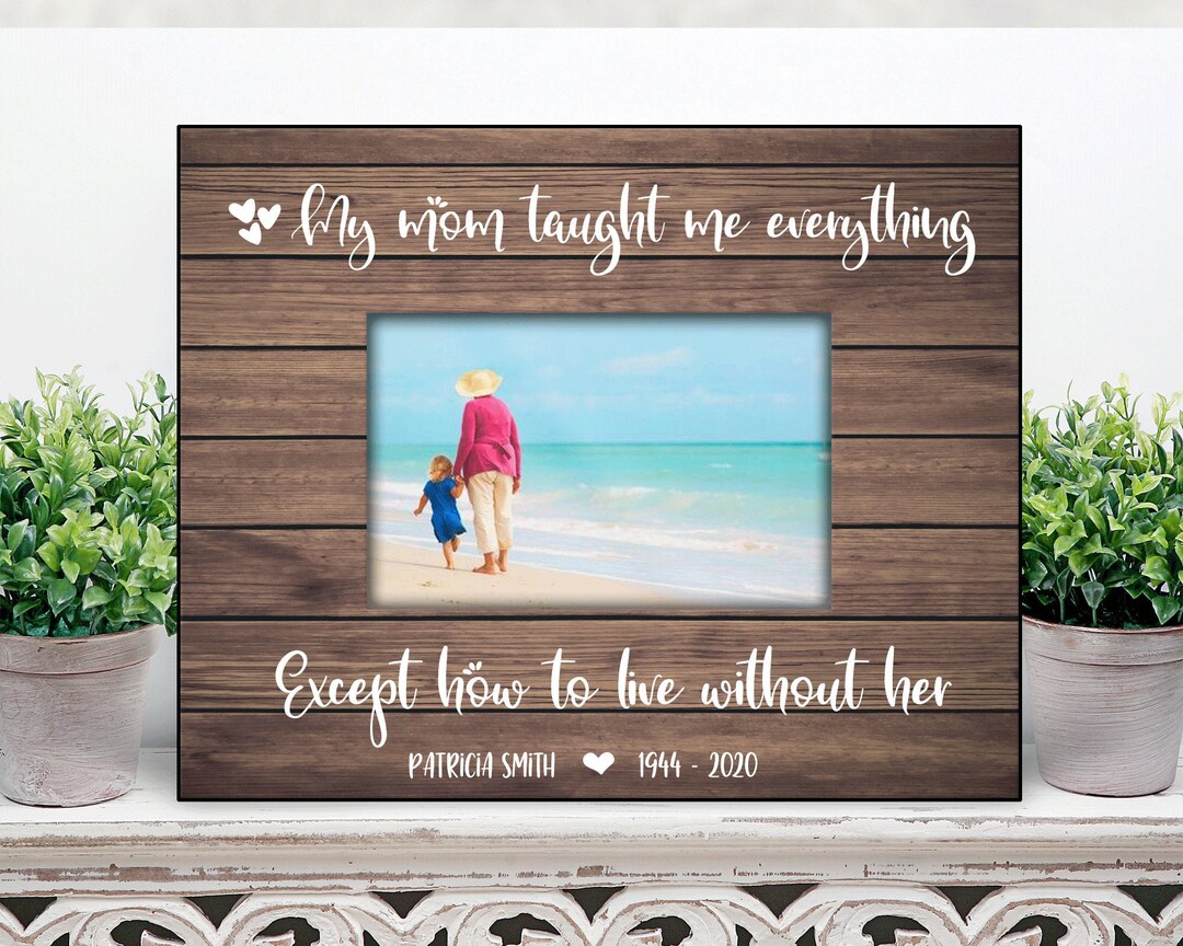 Loss of Mom Gift / Loss of Mother Memorial Frame / Sympathy Gift ...