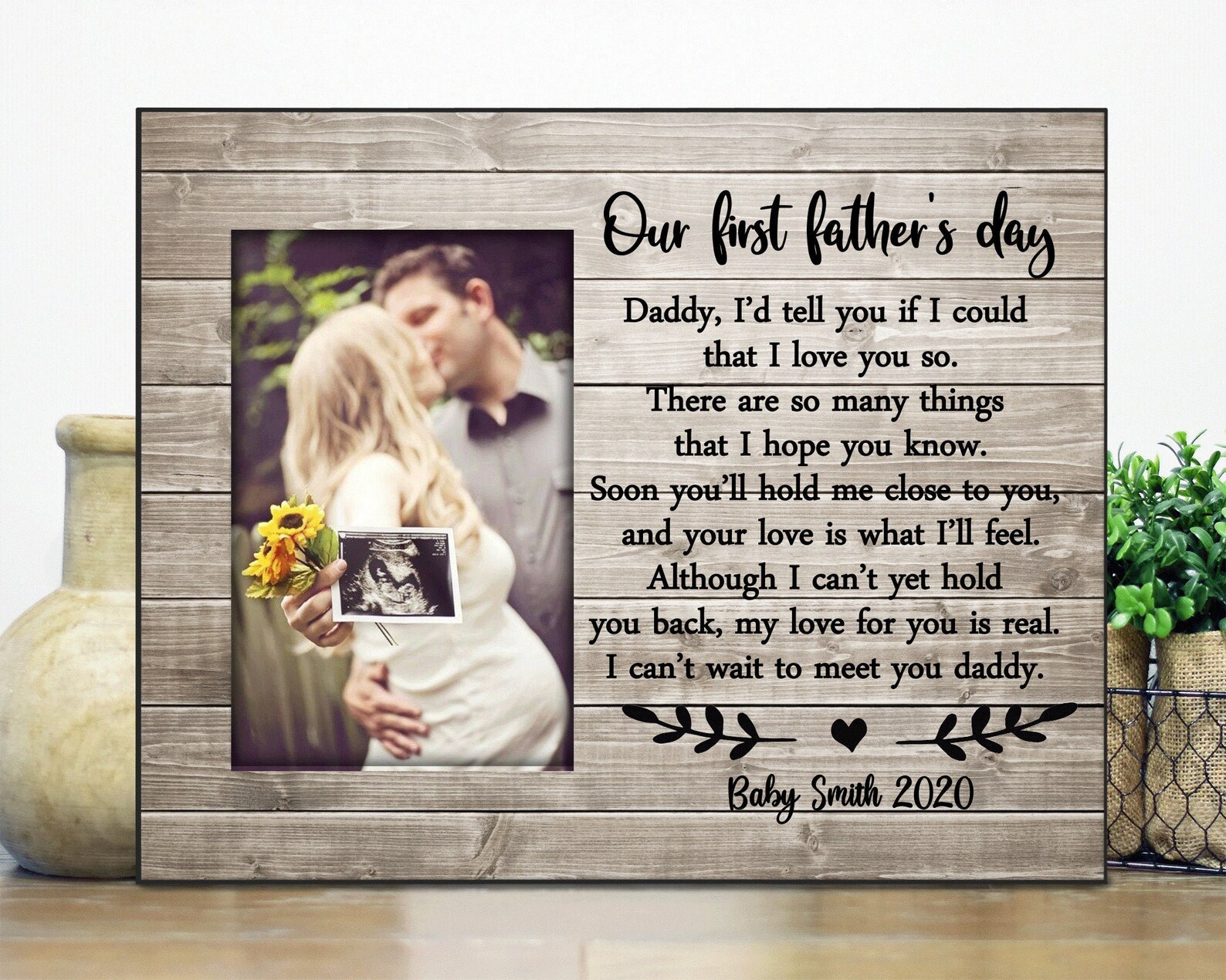 Daddy to Be Father's Day Gift From Unborn Baby / Picture Frame for ...