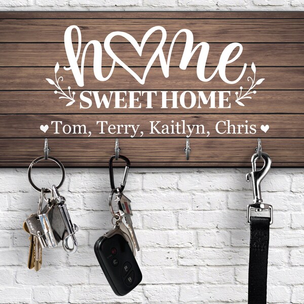 Home Sweet Home Key Holder - Etsy