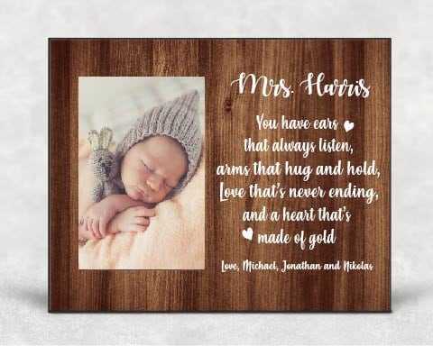 Personalized Babysitter Picture Frame / Nanny Preschool | Etsy