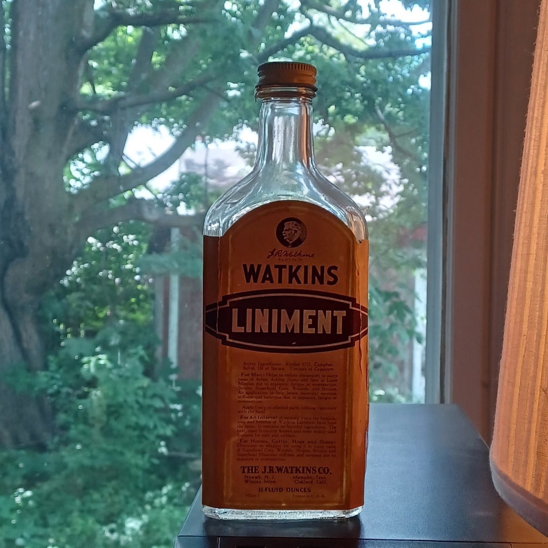 Vintage Watkins Liniment Bottle - Etsy
