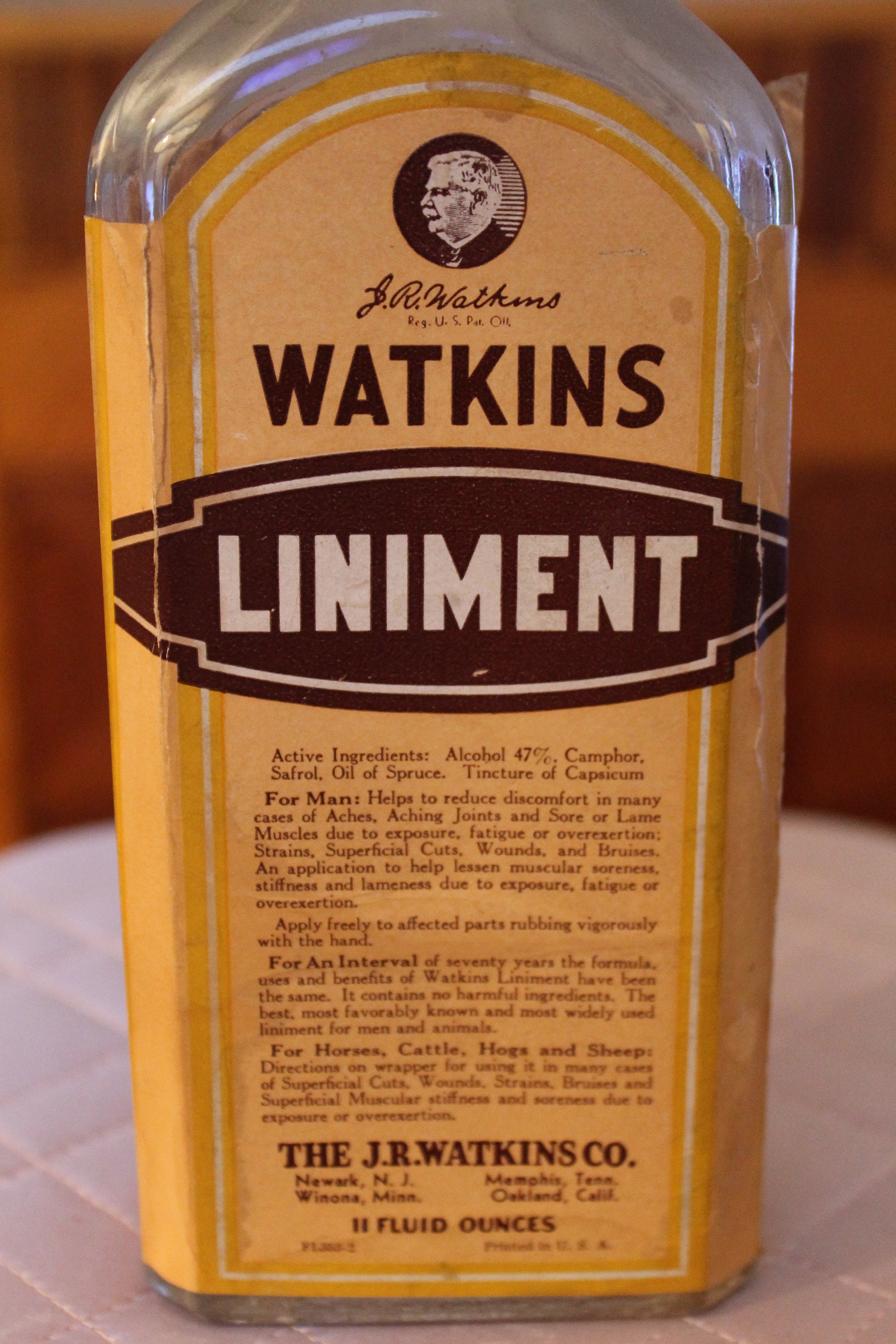 Vintage Watkins Liniment Bottle - Etsy