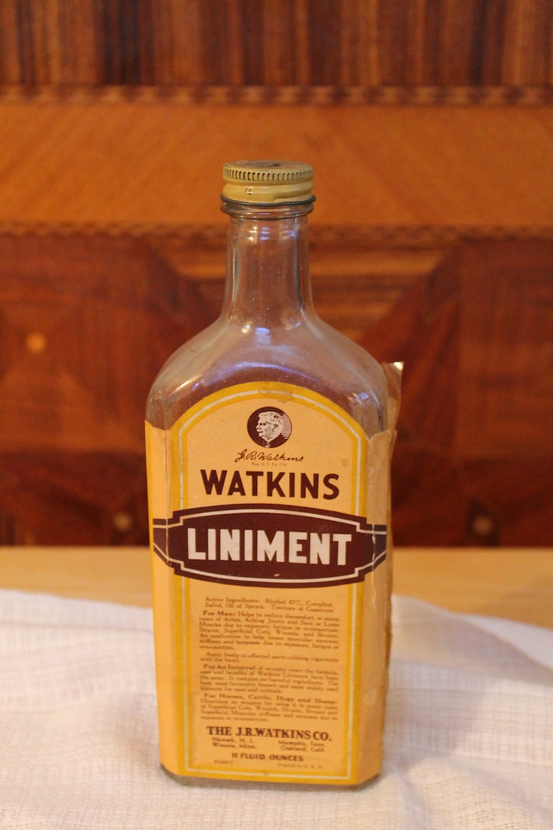 Vintage Watkins Liniment Bottle - Etsy