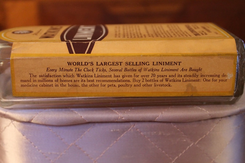 Vintage Watkins Liniment Bottle - Etsy