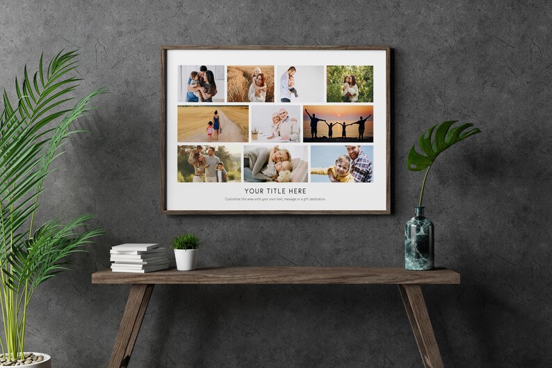 Up to 10 PICTURE COLLAGE Framed Fine Art Print Photo Collage - Etsy