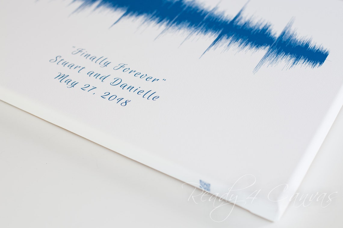 Baby Heartbeat Soundwave Print on Canvas Personalized - Etsy