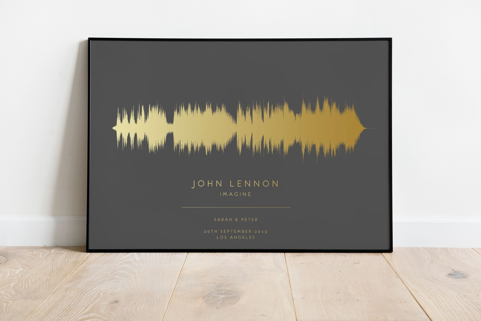 Custom Soundwave Art Poster Print With Your Song Lyrics - Etsy