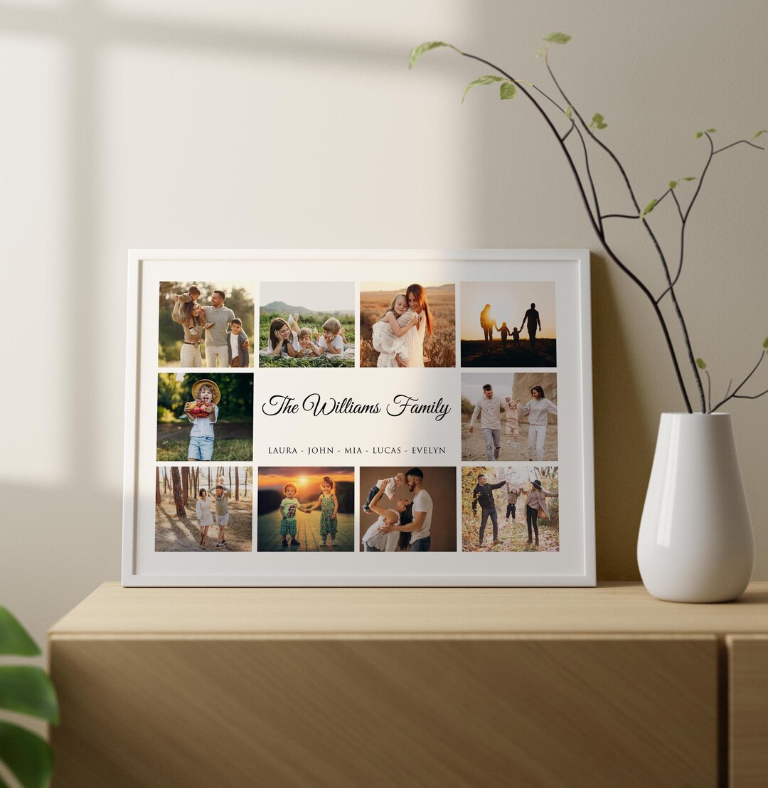Personalized Family Picture Collage Print | Photo Collage Frame ...