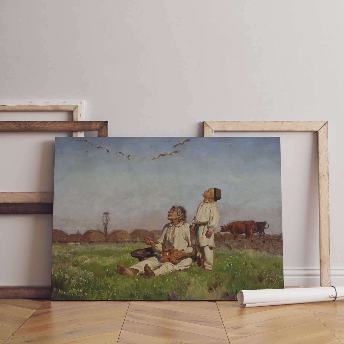 Jozef Chelmonski Bociany the Storks Classic Polish Paint Polish ...