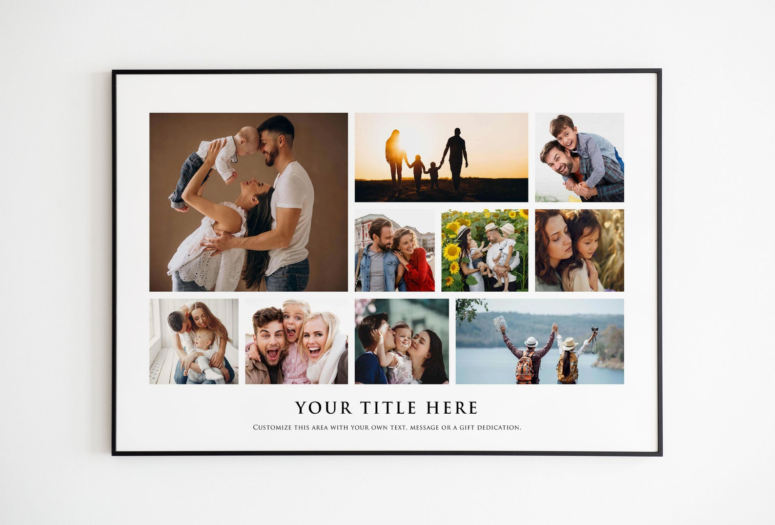 PICTURE COLLAGE Printable up to 10 Photos Collage digital - Etsy