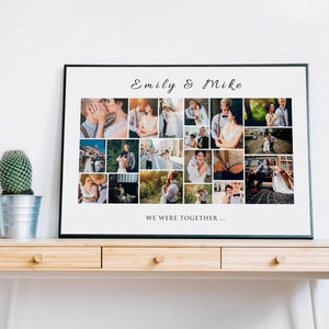 Photo Collage Frame Print up to 20 Picture Custom Collage - Etsy