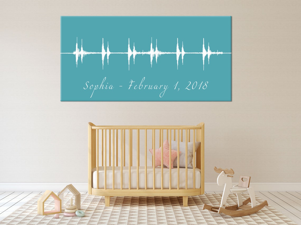 Soundwave Art Print With Baby's Heartbeat Baby/kids - Etsy