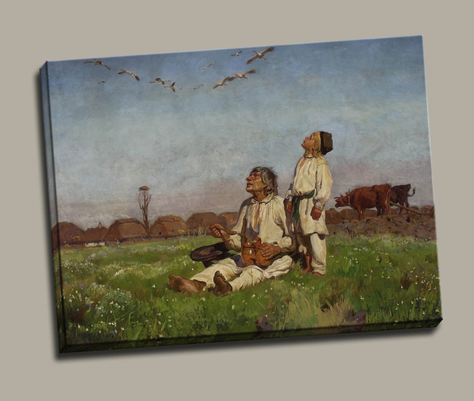 Jozef Chelmonski Bociany the Storks Classic Polish Paint | Etsy