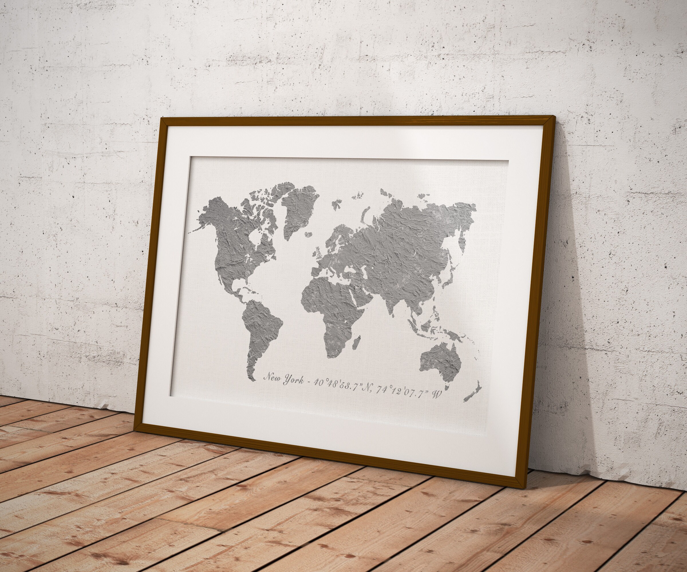 World Map Fine Art Large Decorative World Map Poster Print | Etsy