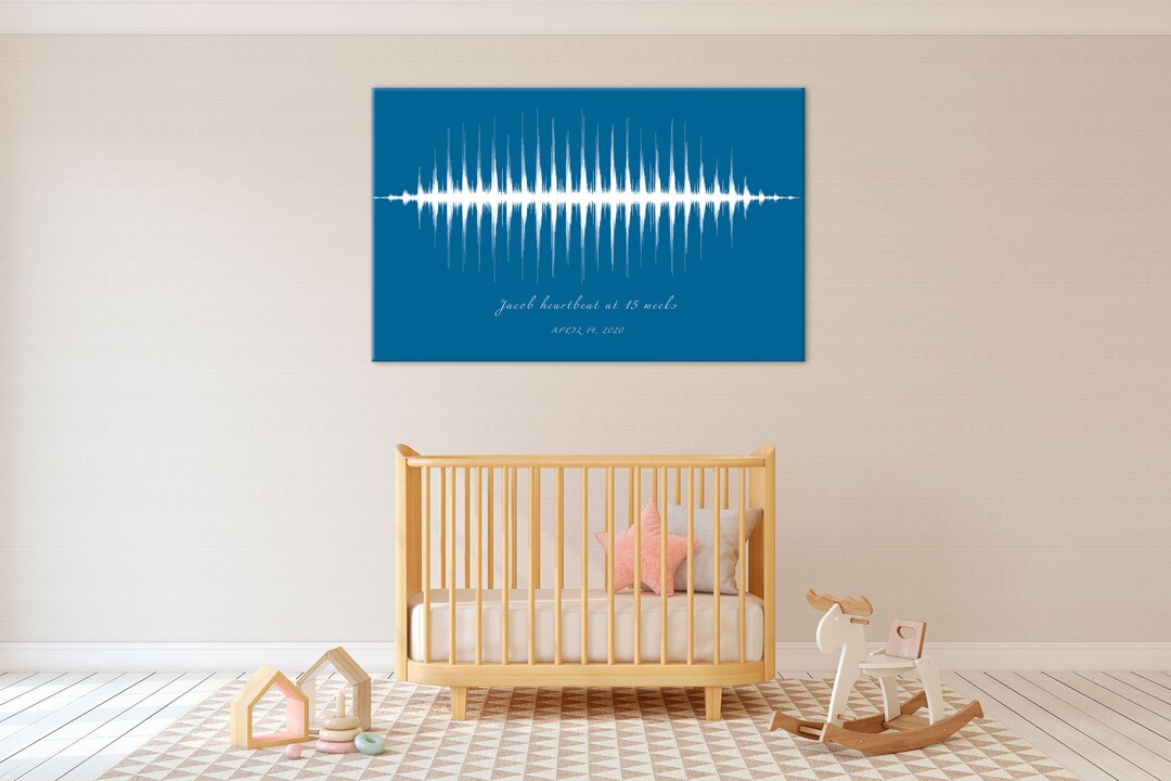 Personalized Soundwave Print, Baby Heartbeat, Sound Wave Art Poster ...