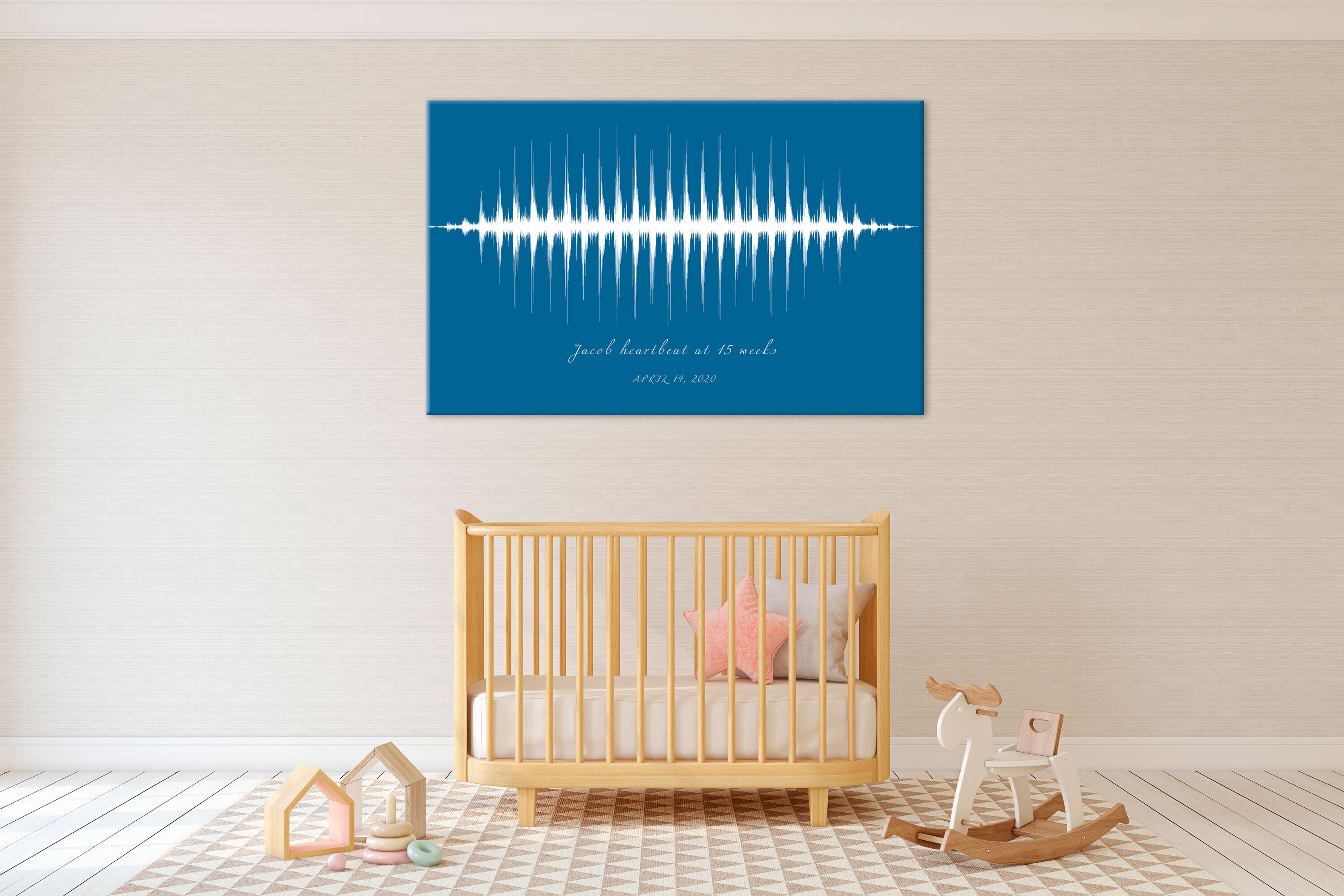 Personalized Soundwave Print Baby Heartbeat Sound Wave Art | Etsy