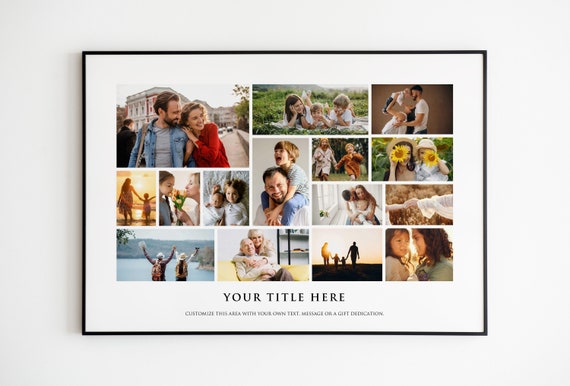 Up to 20 PICTURE COLLAGE Framed Fine Art Print Photo Collage - Etsy