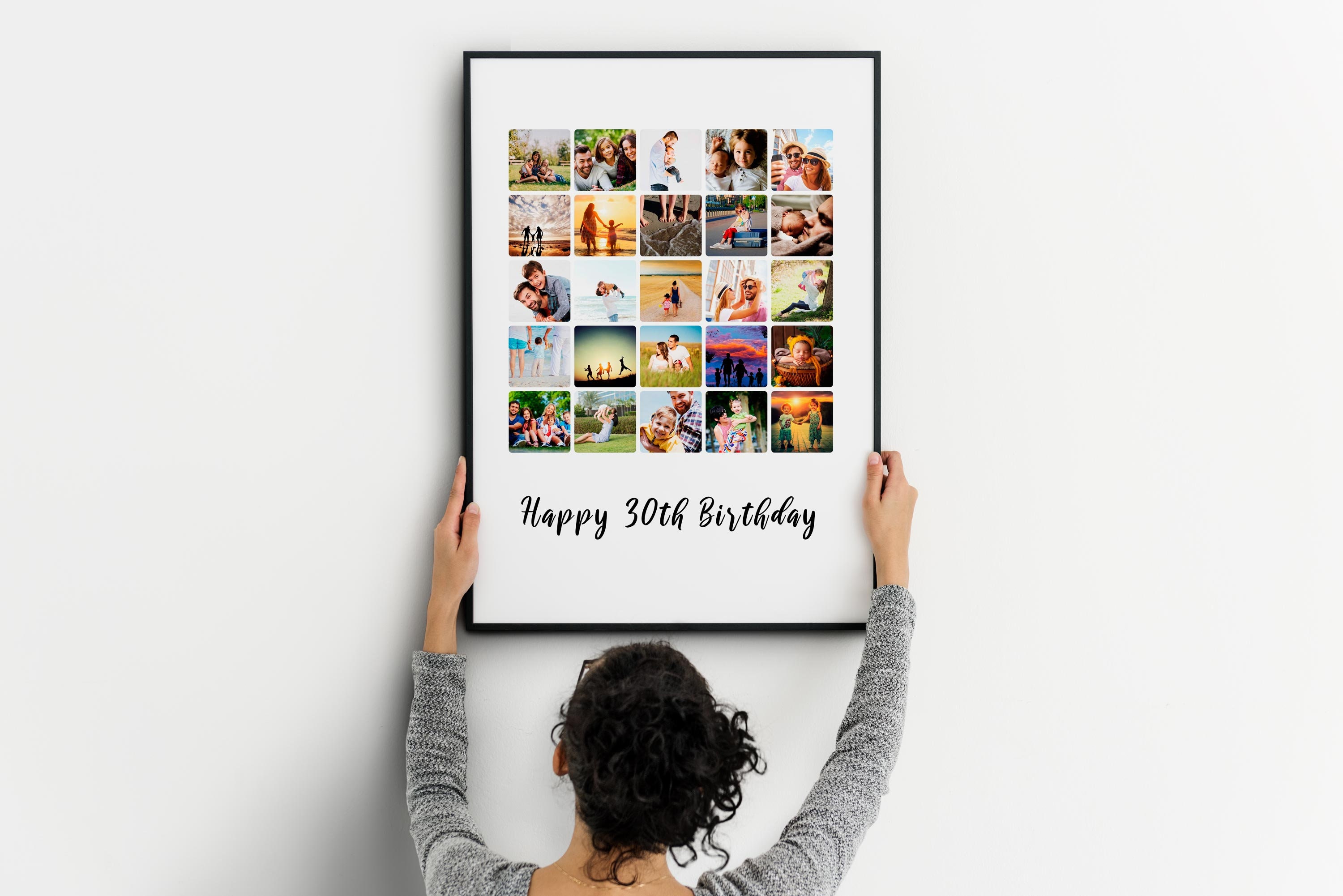 Collage Picture in Frame Up to 25 Photos Collage Fine Art | Etsy