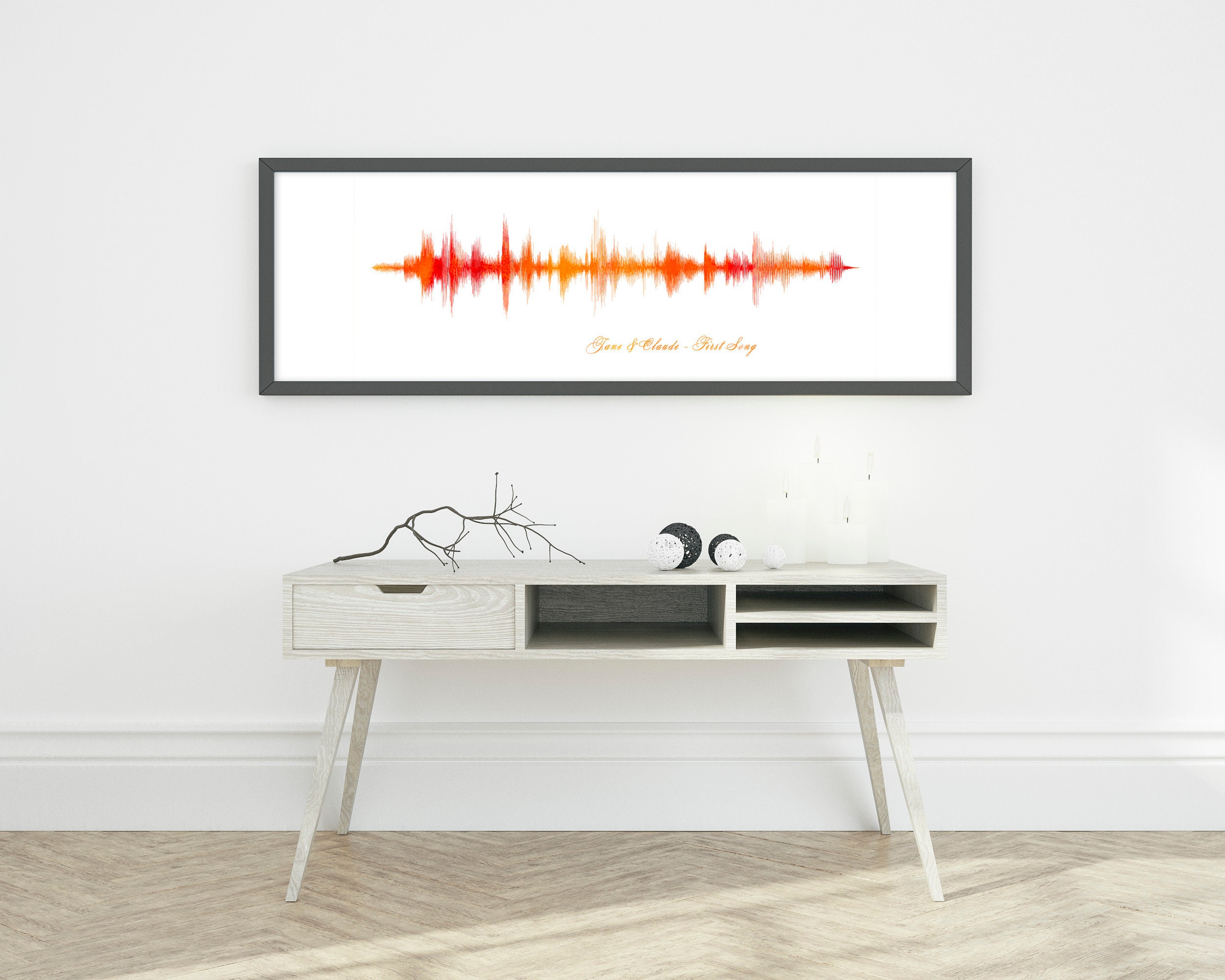 Sound Wave Art Print Personalized Watercolor Soundwave Music | Etsy