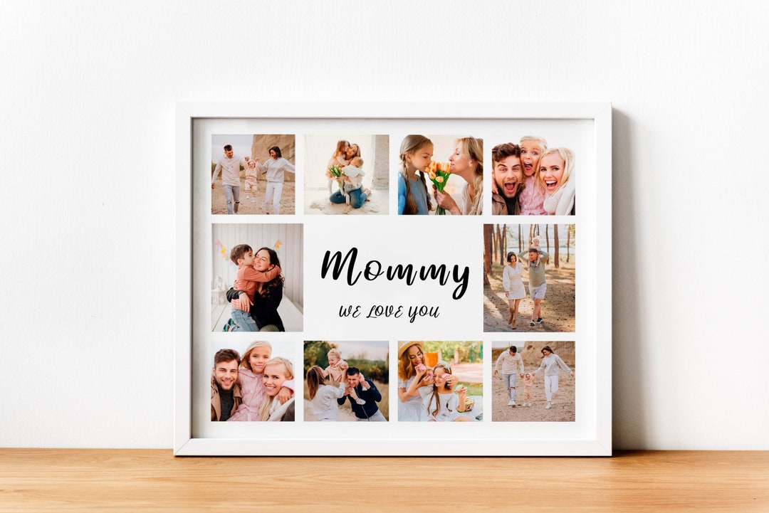 Up to 10 PHOTO Mom COLLAGE, Mothers Day Gift, Photo Gift for Mom Mommy ...