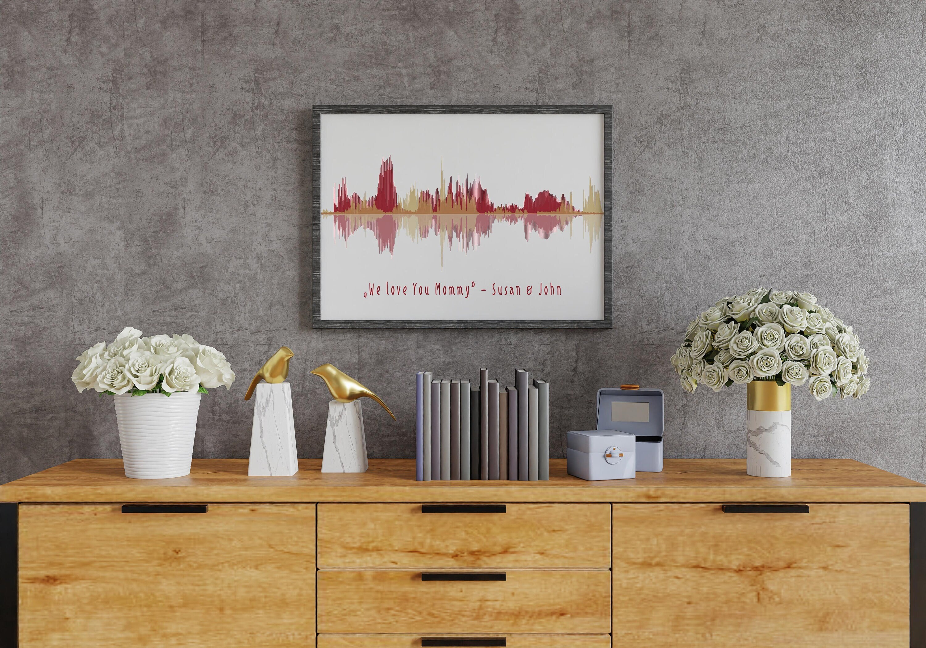 Fathers Day Gift Soundwave Art for Dad Personalized Poster - Etsy