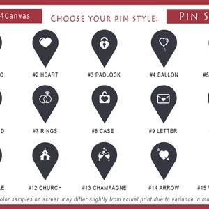 Engagement Map With Frame Location Map Print Engagement | Etsy