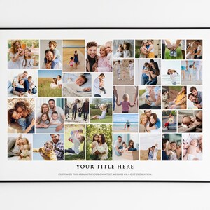 Up to 40 PICTURE COLLAGE Framed Fine Art Print Photo Collage - Etsy