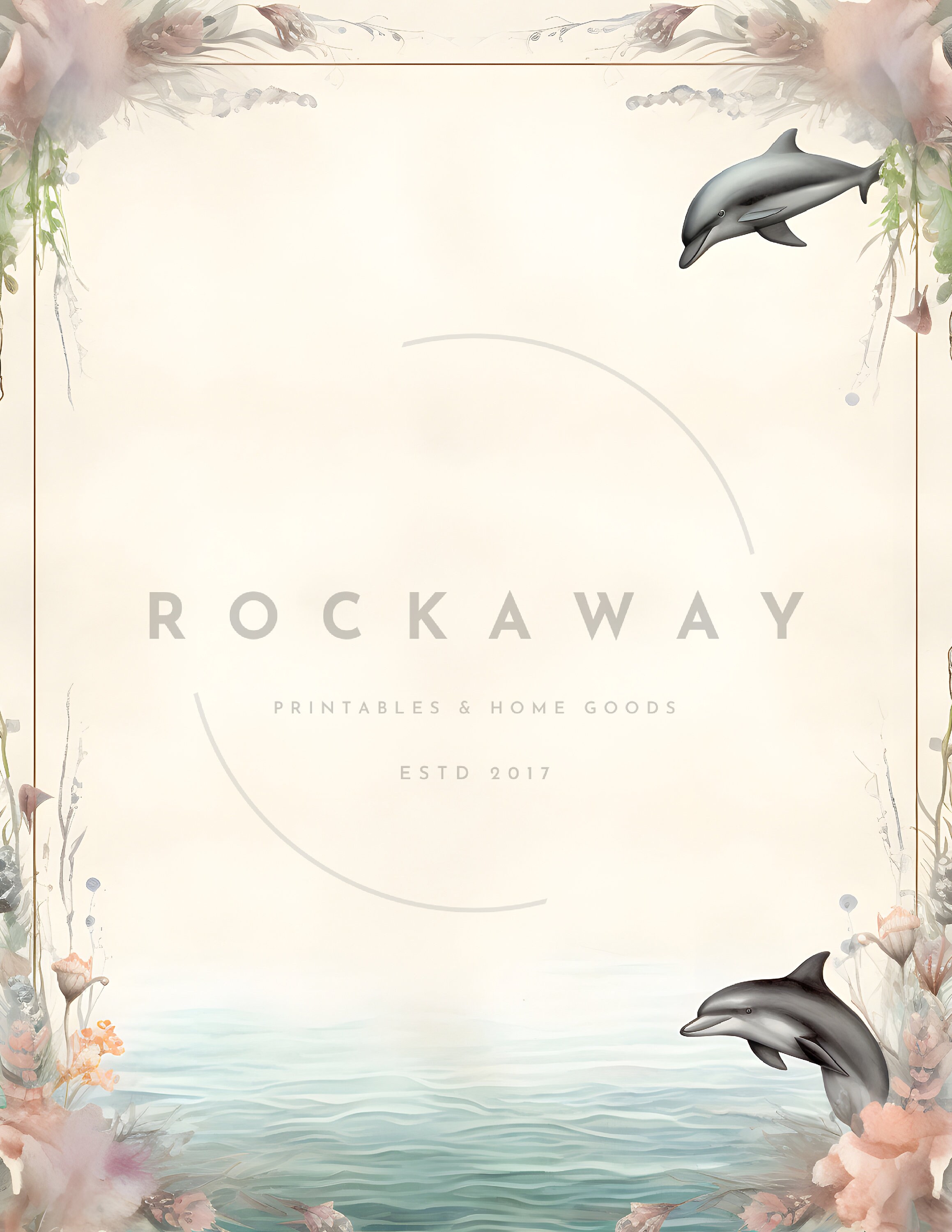 Junk Journal, Pages, Dolphin, Papers, Kit, Blue, Illustrated, Ocean ...