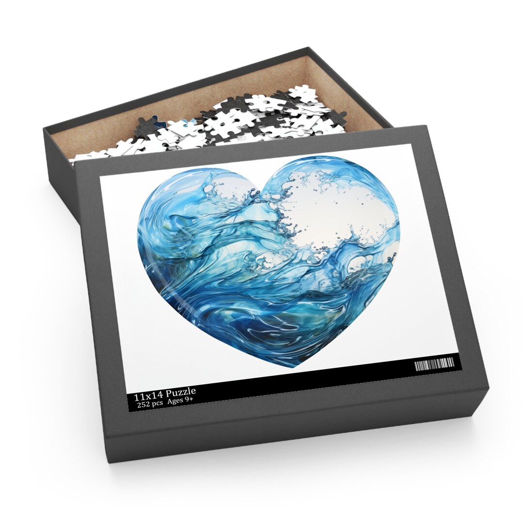 Ocean Waves Heart Puzzle 252-piece Beach Stuff Beach Swag Beach Gifts ...