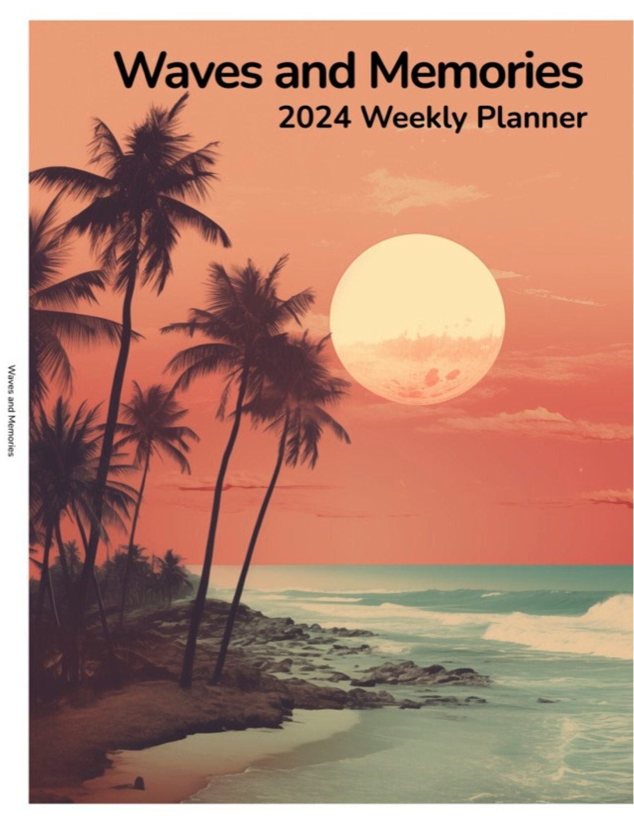 Printable 2024 Weekly Planner - Beach Sunset Motifs - Weekly To-do ...