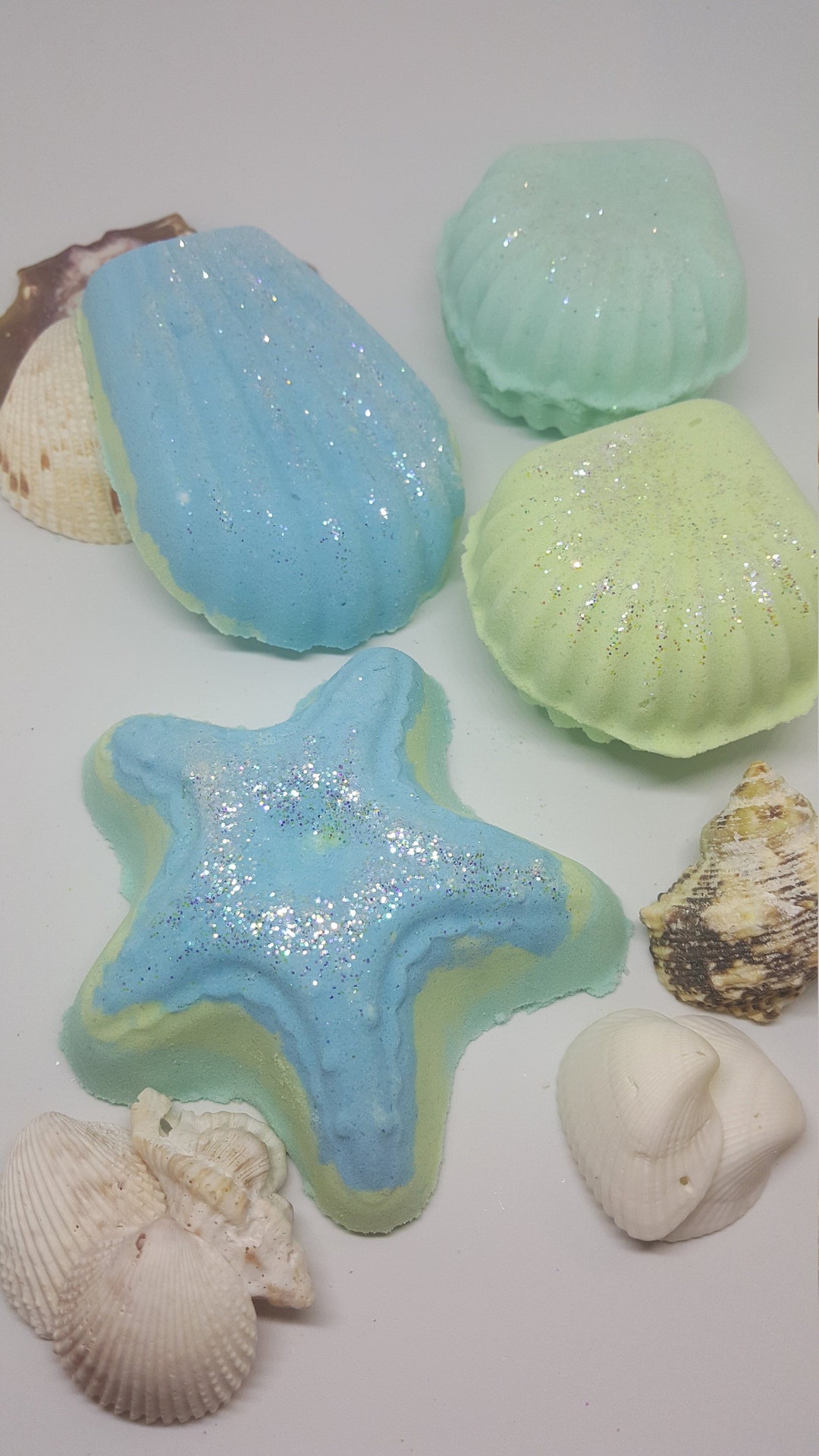 Bath Bombs, Fizzy Bath Bomb, Seashell Bath Bombs, Bath Fizzy - Etsy