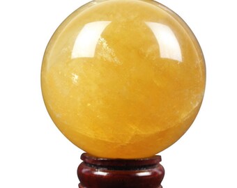 Natural Clear Quartz Crystal Sphere/Hand Carved Clear Quartz | Etsy