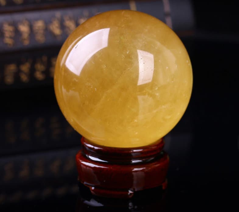 Natural Citrine Crystal Sphere/hand Carved Citrine - Etsy