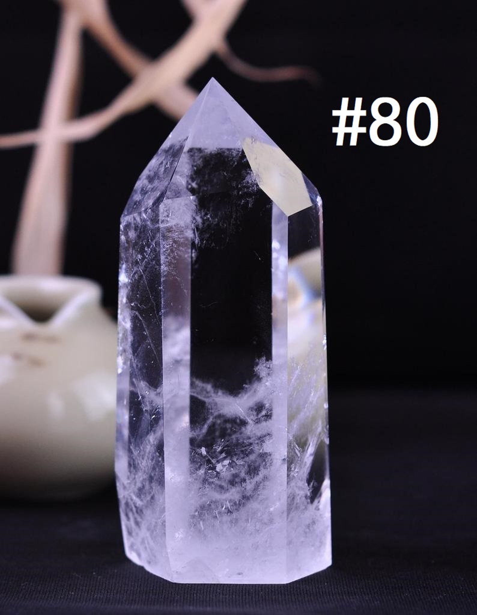 Large Clear Quartz Tower Point/himalaya Clear Quartz - Etsy